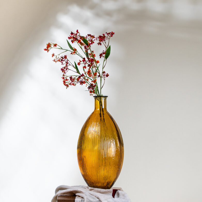 Vase Firenza élancé Miel H 60cm - Floralies