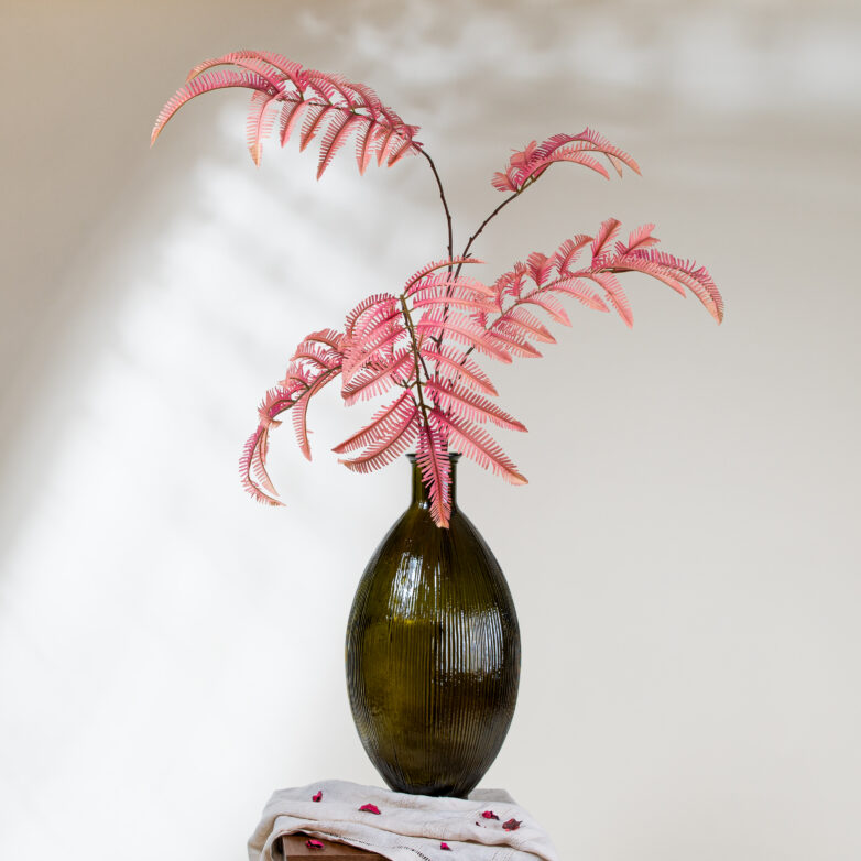 Vase Firenza élancé Vert Olive H 60cm - Floralies